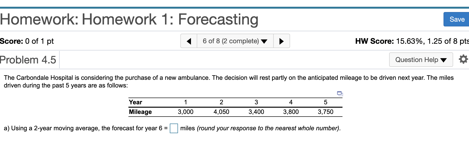 Solved Homework Homework 1 Forecasting Save Score 0 Of 1