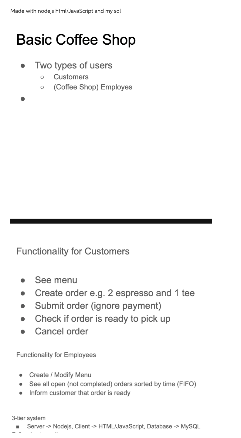 O Goals: Demonstrate your skill in building a “basic" | Chegg.com