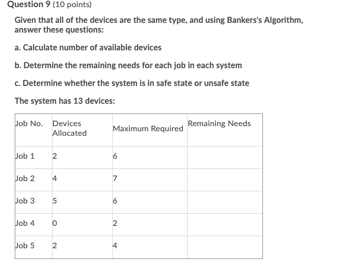 Solved Question 9 (10 points) Given that all of the devices | Chegg.com Solved Question 9 (10 points) Given that all of the devices | Chegg.com
