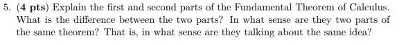 Solved 5. (4 pts) Explain the first and second parts of the | Chegg.com
