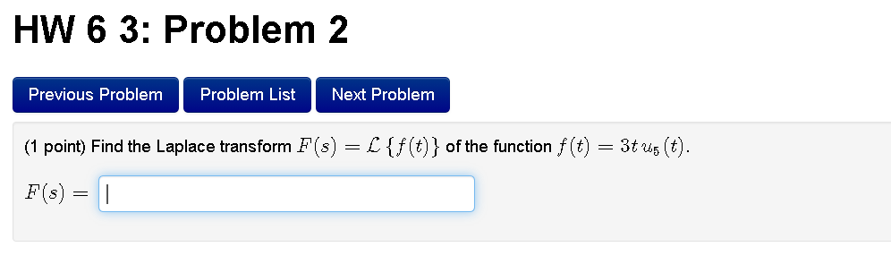 Solved HW 6 3: Problem 2 Previous Problem Problem List Next | Chegg.com