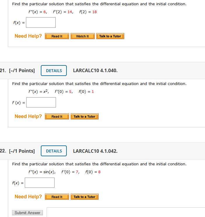 Solved Find the particular solution that satisfies the | Chegg.com