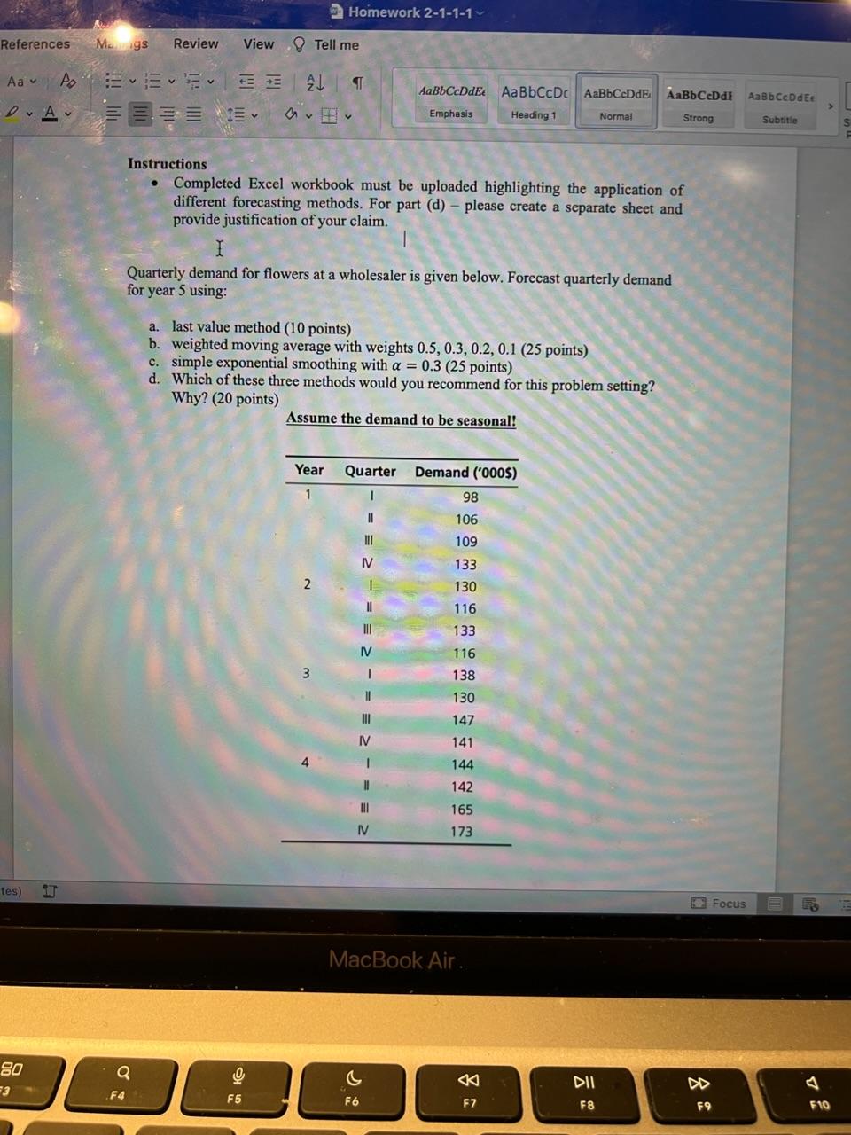 Solved Instructions - Completed Excel workbook must be | Chegg.com