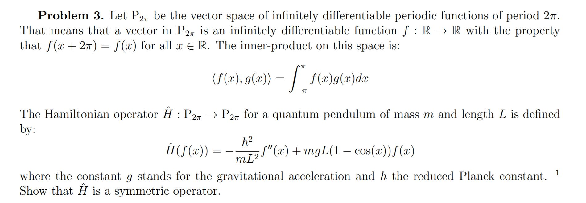 Solved Problem 3. Let P27 be the vector space of infinitely | Chegg.com