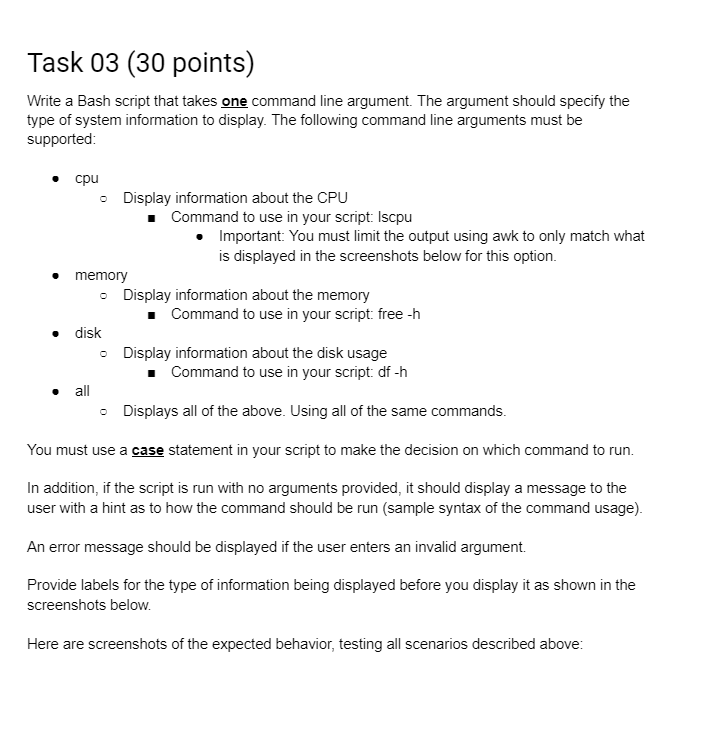 Solved Task 03 (30 ﻿points) ﻿Task 04 (40 ﻿points)Write an | Chegg.com