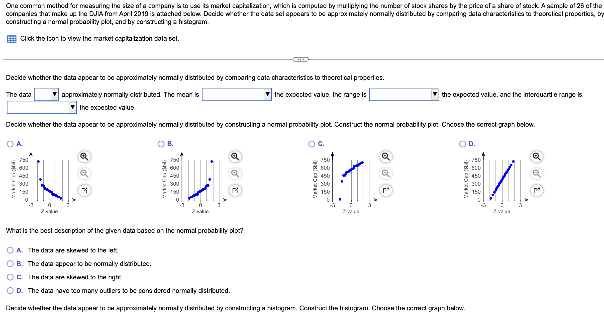 Decide whether the data appear to be approximately | Chegg.com