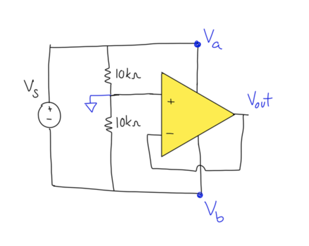 Solved Calculate Va, Vb and Vout, where Vs=3V. The voltage | Chegg.com