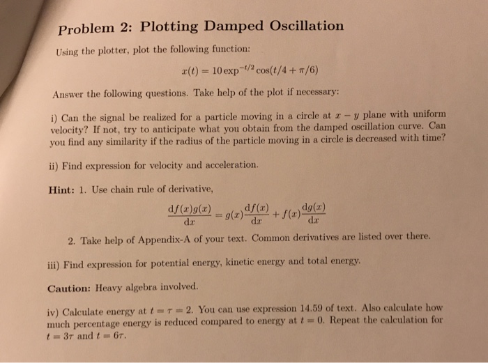 Solved Using the plotter, plot the following function: x(t) | Chegg.com