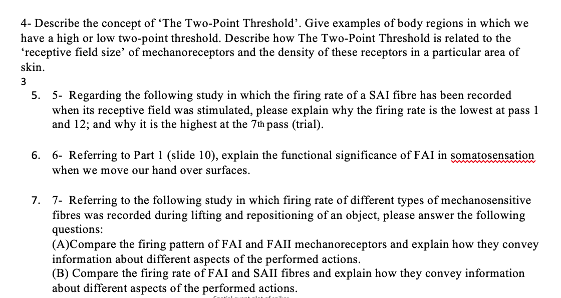Solved 4- Describe the concept of 'The Two-Point Threshold'. | Chegg.com