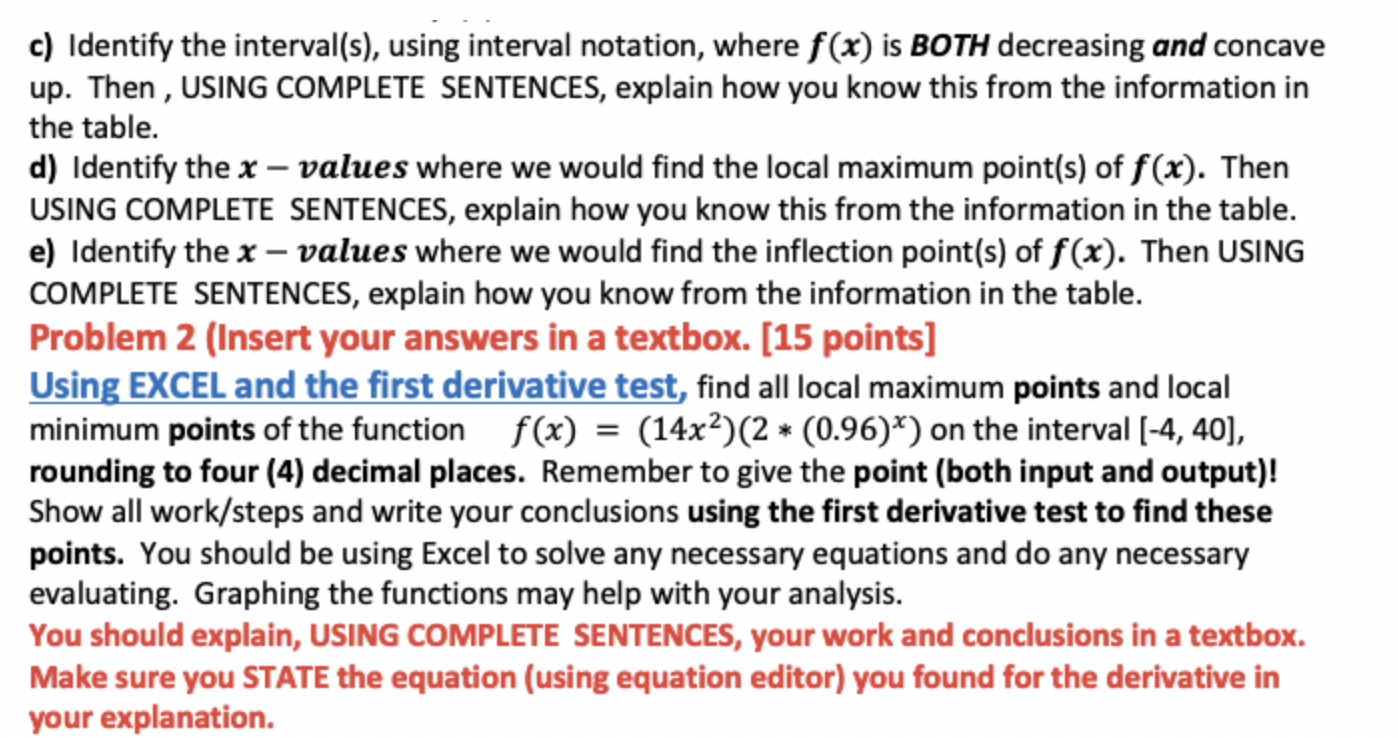 Solved Problem 1 (Insert your answers in a textbox) [15 | Chegg.com