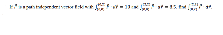 Solved If Ě is a path independent vector field with 100% F | Chegg.com