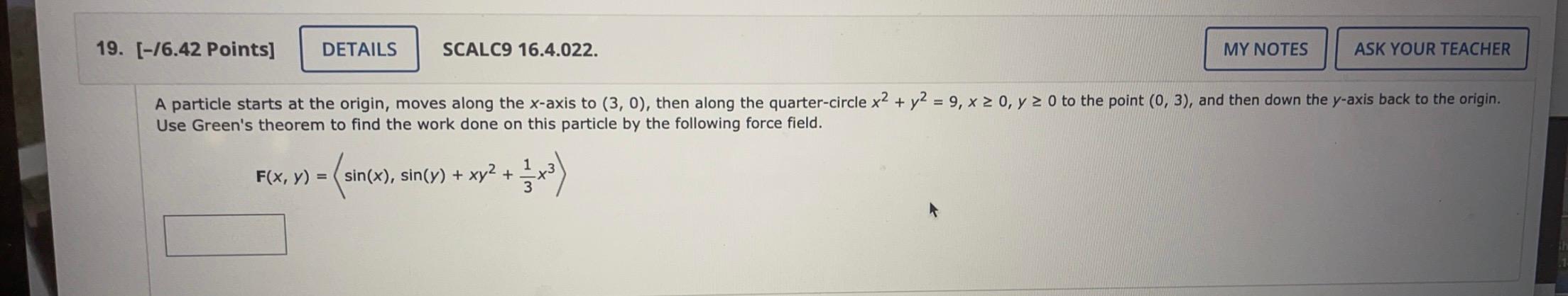 Solved 19 [ 76 42 Points] Details Scalc9 16 4 022 My Notes