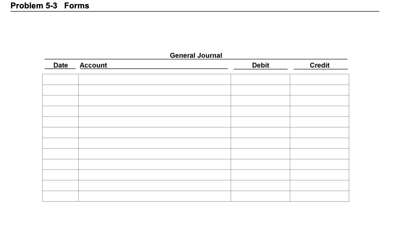 Chapter 5 Additional Problem Problem 5-3 Gray Co. | Chegg.com