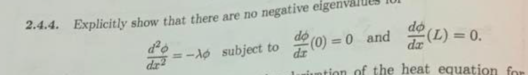 Solved 2.4.4. ﻿Explicitly show that there are no negative | Chegg.com
