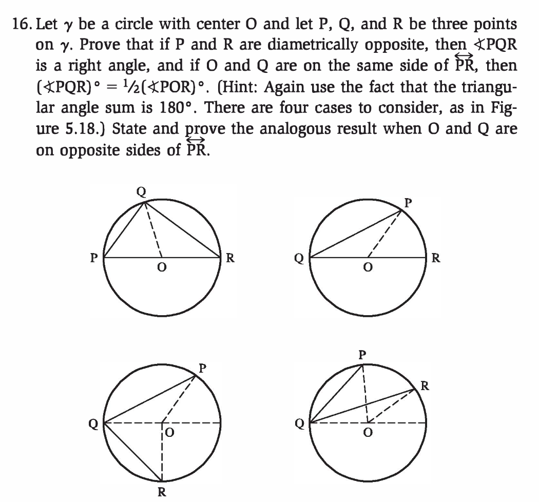 Solved Euclidean geometry, which means you are allowed to | Chegg.com