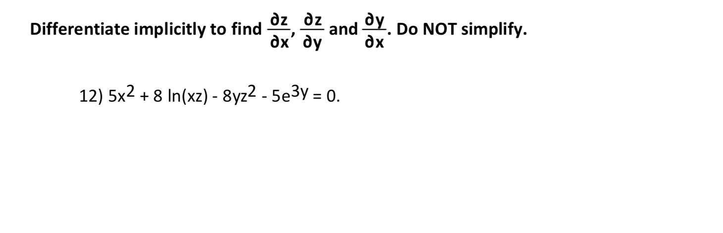 Solved Differentiate implicitly to fi Differentiate | Chegg.com
