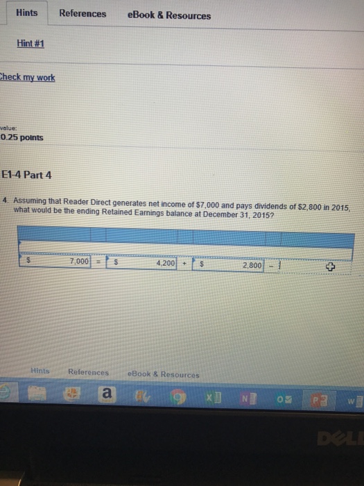 Solved Hints References eBook & Resources Hint#1 heck my | Chegg.com