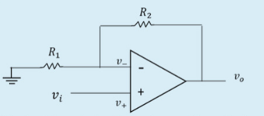 Solved The circuit shown is a non-inverting amplifier | Chegg.com