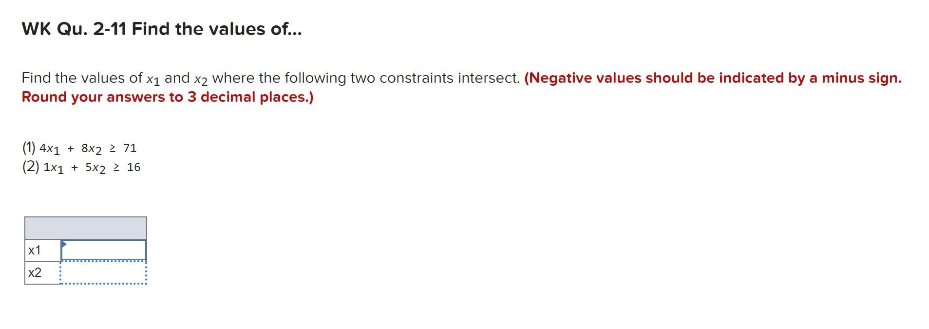 Solved WK Qu. 2-11 Find the values of... Find the values of | Chegg.com Solved WK Qu. 2-11 Find the values of... Find the values of | Chegg.com