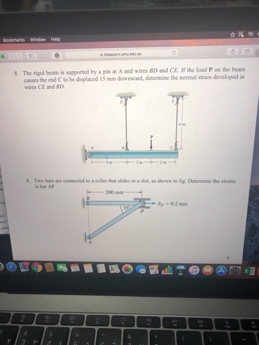 Solved Bookmarks Window Help bbappsrv.pmu.edu.sa 8. The | Chegg.com