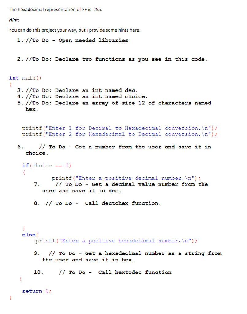 Solved In this project, we convert a positive decimal number | Chegg.com