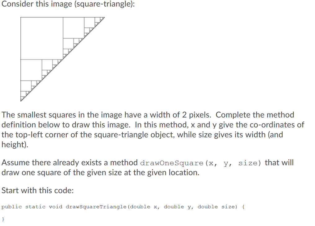 Consider this image (square-triangle): The smallest | Chegg.com