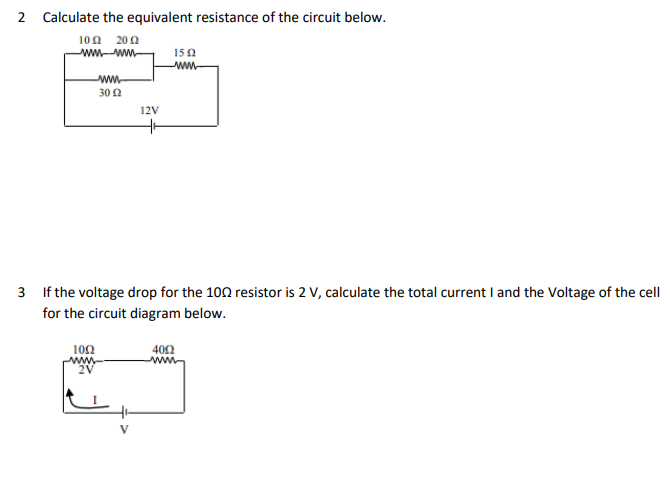 Solved 4 Calculate the total current and the total voltage | Chegg.com
