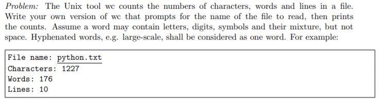 Solved In Python, without using any - while True: The | Chegg.com