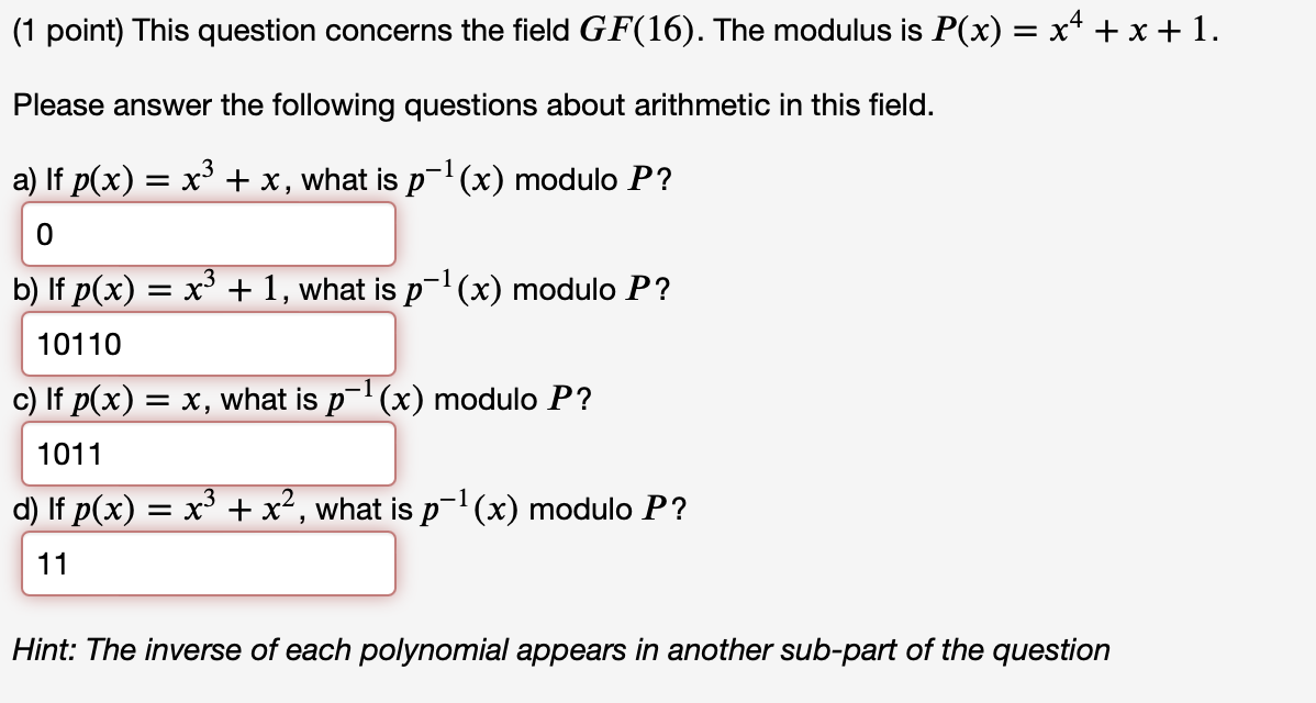 Solved Can you help do this one please thank you.(1 ﻿point) | Chegg.com