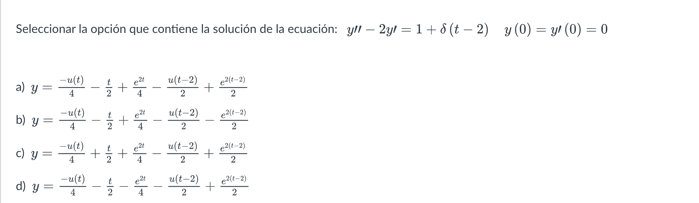 Solved Seleccionar la ﻿opción ﻿que contiene la | Chegg.com