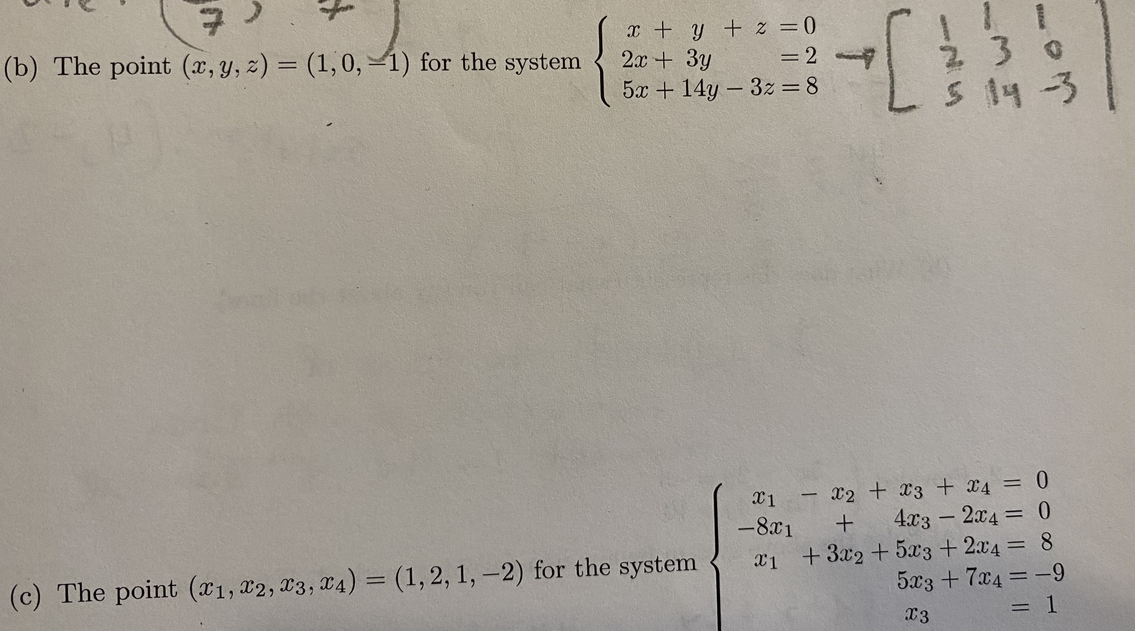 Solved 3. Verify if the following points are solutions to | Chegg.com