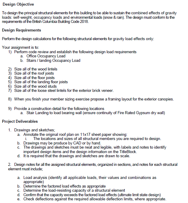 Design Project: Wood Commercial Building Project | Chegg.com