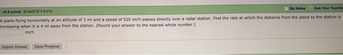 Solved O Ask Your Teache My Notes 0 9 Points Scalcet8