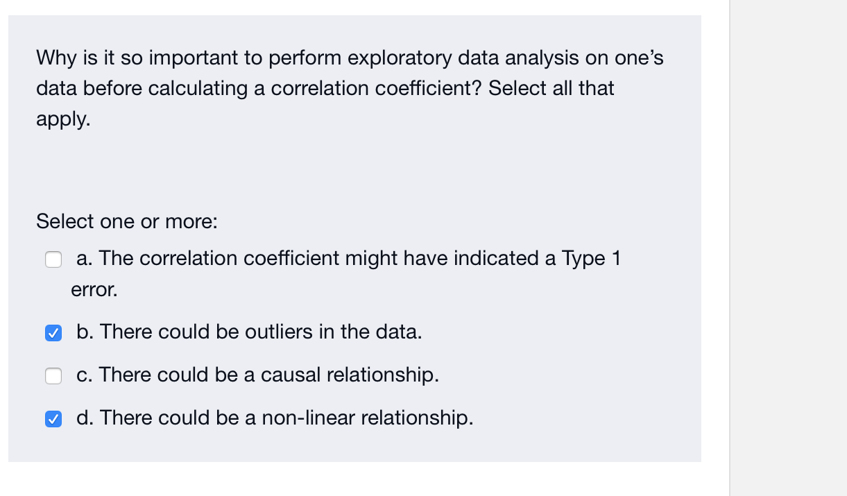 Solved Why is it so important to perform exploratory data | Chegg.com