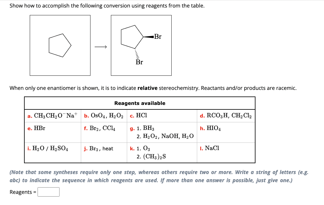 Solved Show how to accomplish the following conversion using | Chegg.com