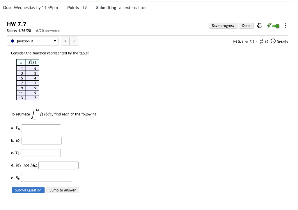 Solved Due Wednesday by 11:59pm Points 19 Submitting an | Chegg.com