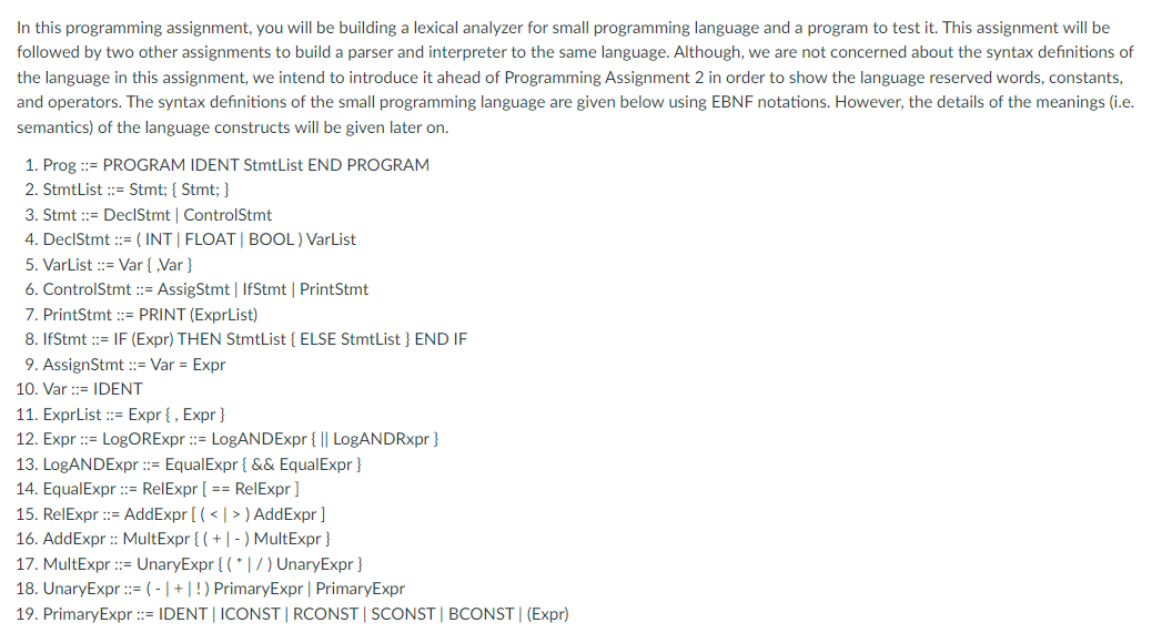 Solved in c++ #ifndef LEX_H_ #define LEX_H_ #include | Chegg.com