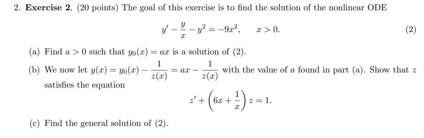 Solved We have not been instructed how to solve non-linear | Chegg.com