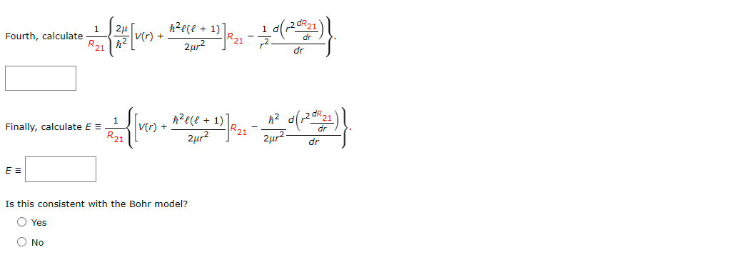 Solved Show That The Radial Wave Function R₂₁ R