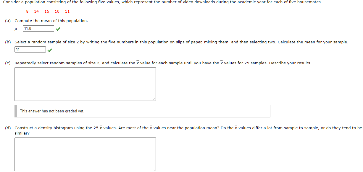 Solved Consider a population consisting of the following | Chegg.com