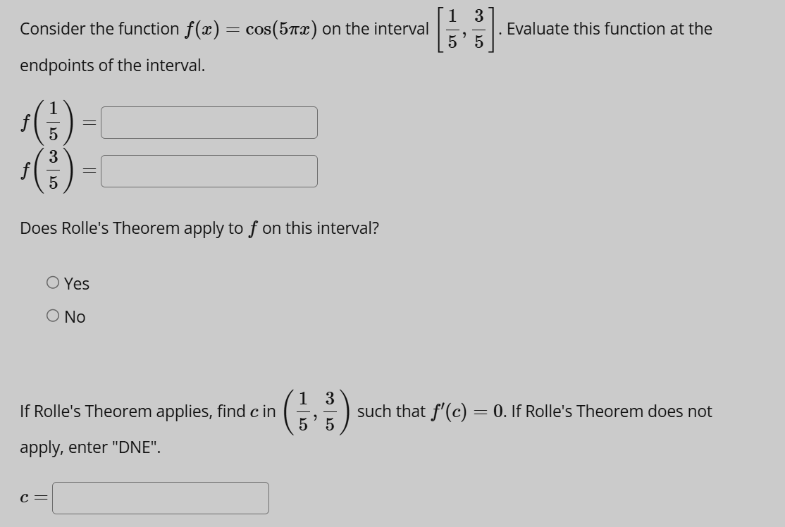 Solved by an EXPERT Consider the function f(x)=cos(5πx) on ﻿the interval | Chegg.com