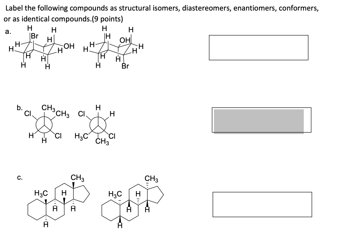 Solved а. CH3 CH2 cl Label the following compounds as | Chegg.com