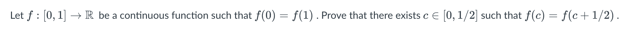 Solved Let f : [0, 1] + R be a continuous function such that | Chegg.com