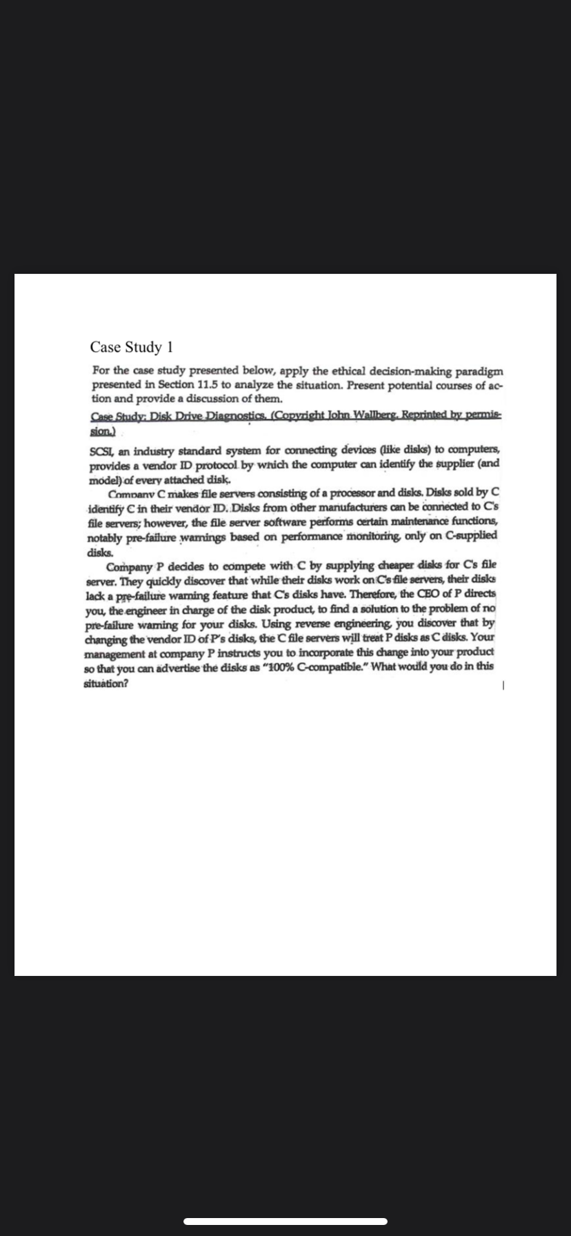 Solved Case Study 1 For the case study presented below, | Chegg.com