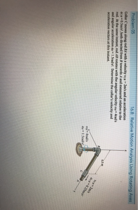 Solved Problem 05 16 8 Relative Motion Analysis Using