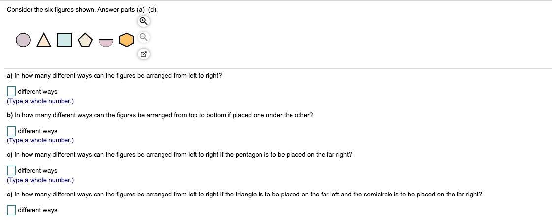 Solved Consider the six figures shown. Answer parts (a)-(d). | Chegg.com