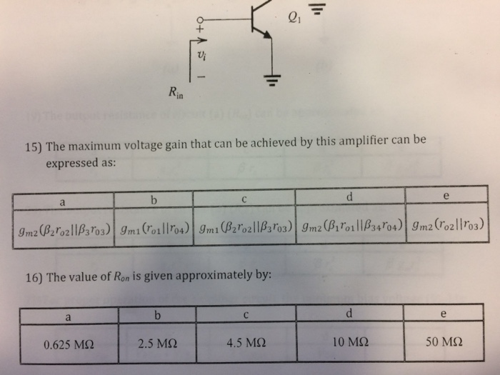 Solved QUESTION #3: The figure below shows a cascode BIT | Chegg.com