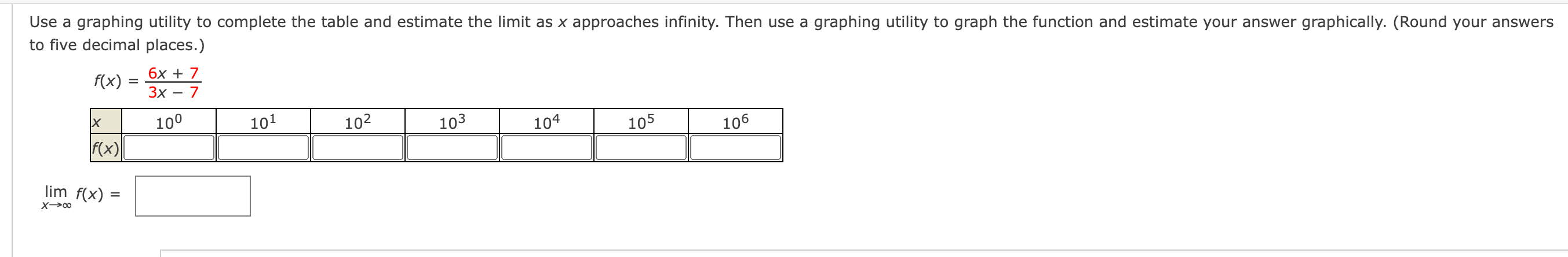 Solved Use a graphing utility to complete the table and | Chegg.com