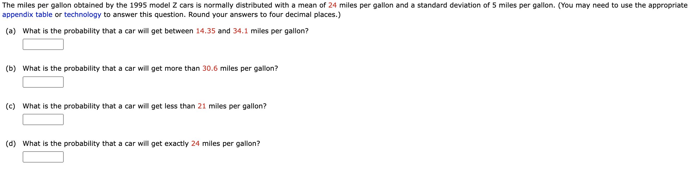 Solved appendix table or technology to answer this question. | Chegg.com