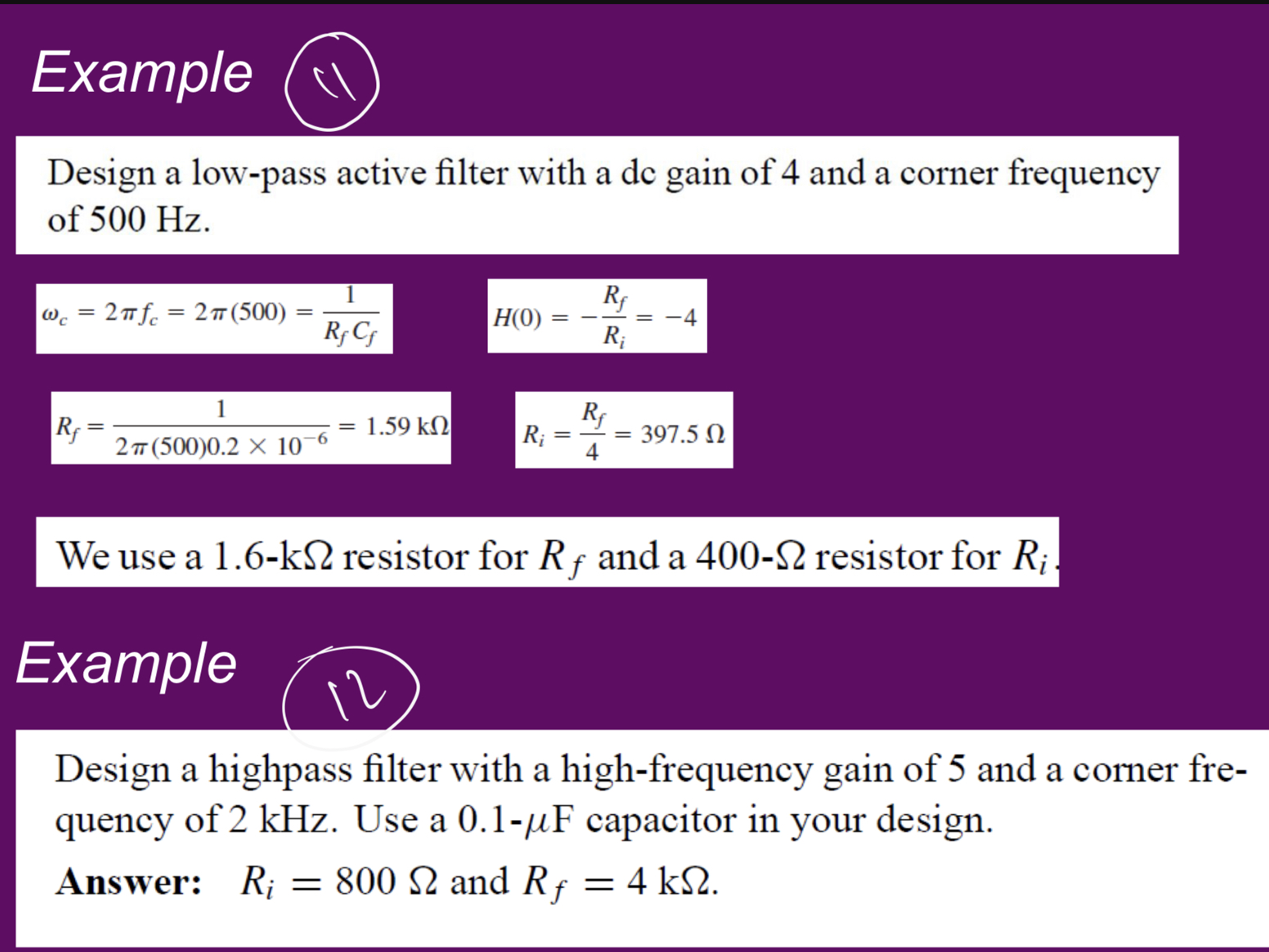 Solved Design a low-pass active filter with a de gain of 4 | Chegg.com